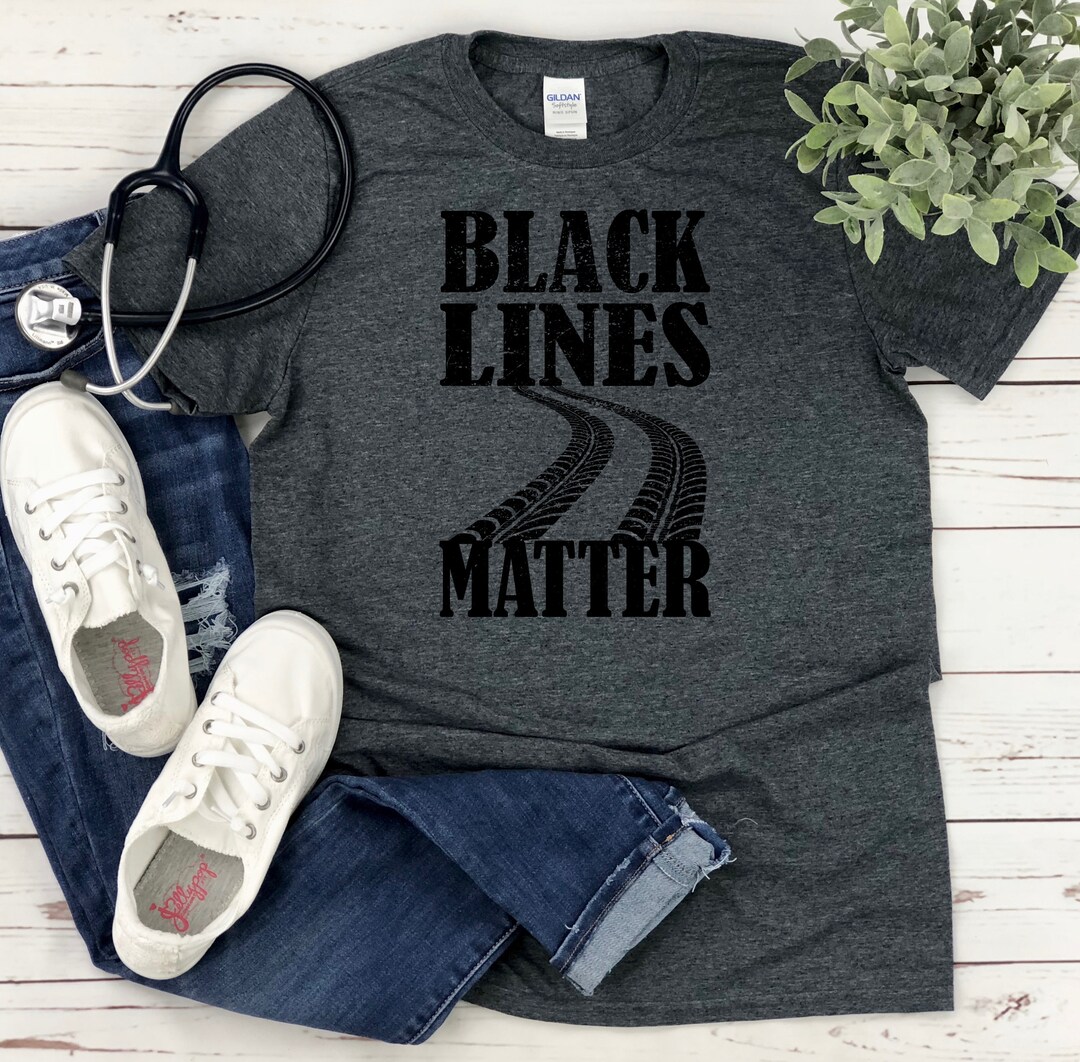 Drag Racing Gift for Race Lover Apparel Black Lines Design T-shirt ...