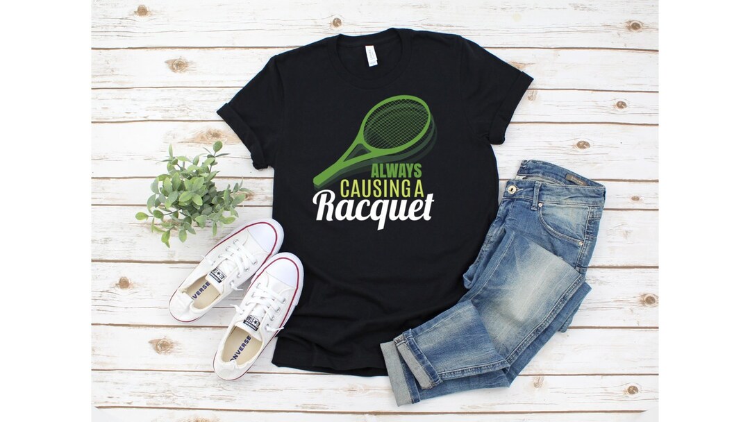 Tennis Racquet Tee, Tennis Gift, Tennis Shirt, Tennis T Shirt, Tennis ...