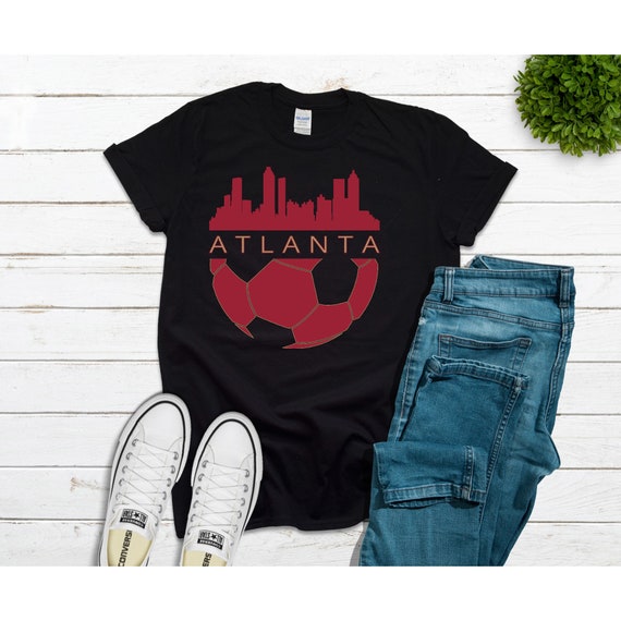 Downtown Atlanta Skyline Area Code 404 Georgia Footballer GA - Etsy
