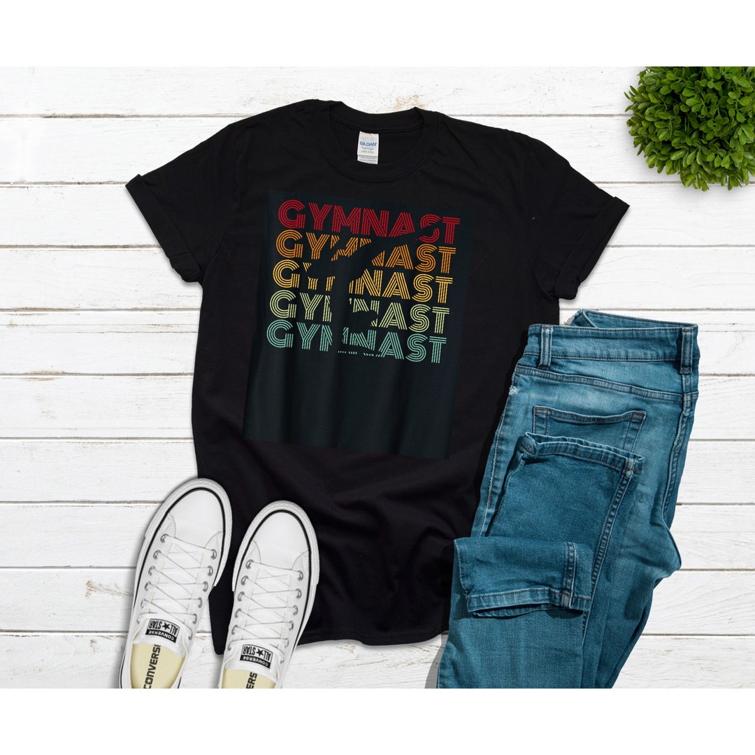 Girls Gymnast Tumbling Acro Dancing 70s 80s Retro Gymnastics Print - Etsy