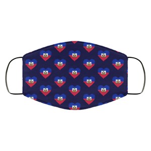 Proud Haitian I Love Haiti Flag Mask / Haiti Face Mask / - Etsy