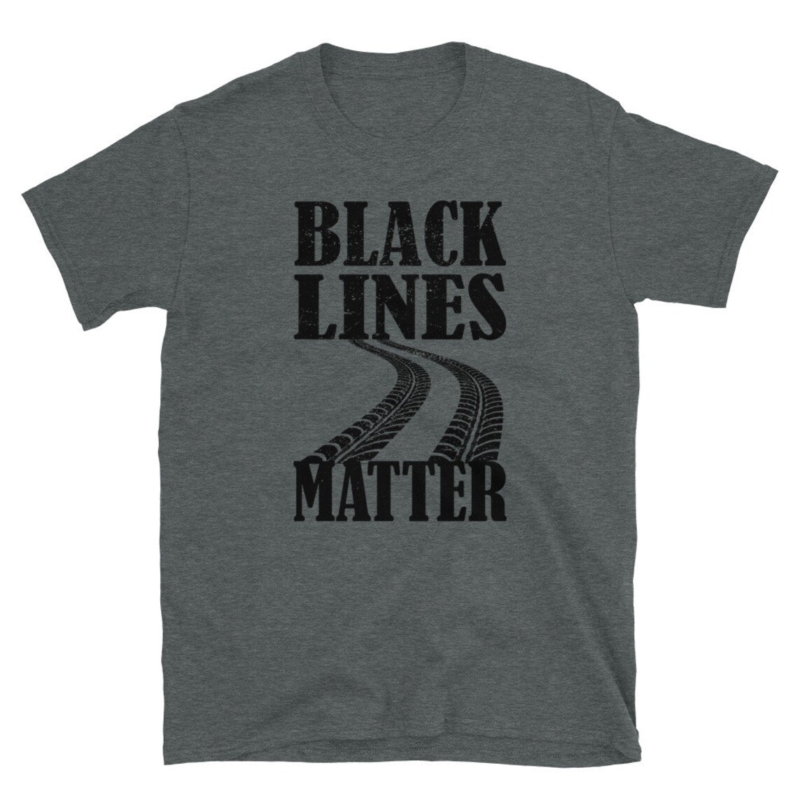 Drag Racing Gift for Race Lover Apparel Black Lines Design T-shirt ...