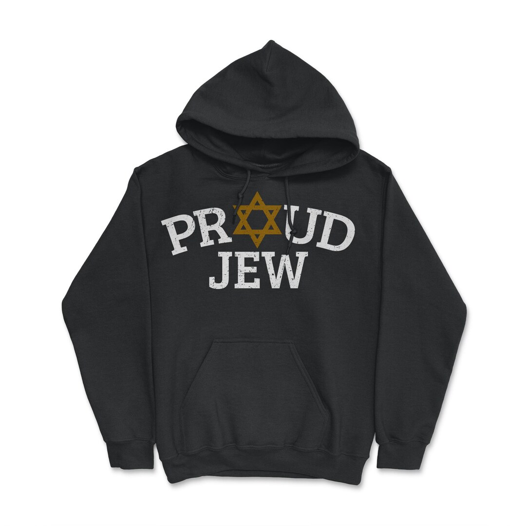 Proud Jew Supporter Israel Hoodie Love Israel Jewish Star of David Holy ...