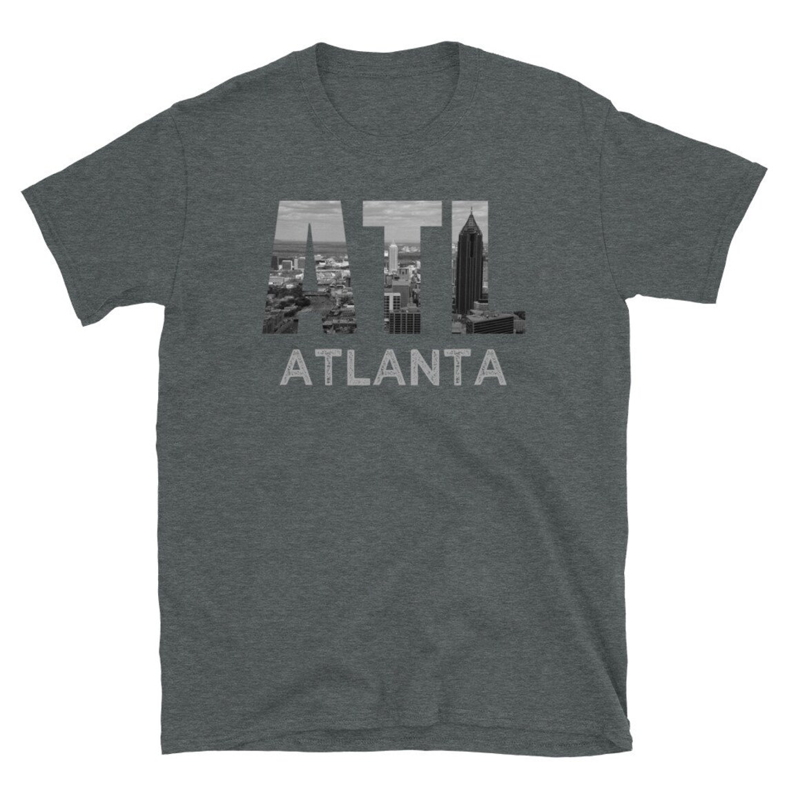 City of Atlanta Georgia Skyline Cityscape ATL Product Design T-shirt 2 ...