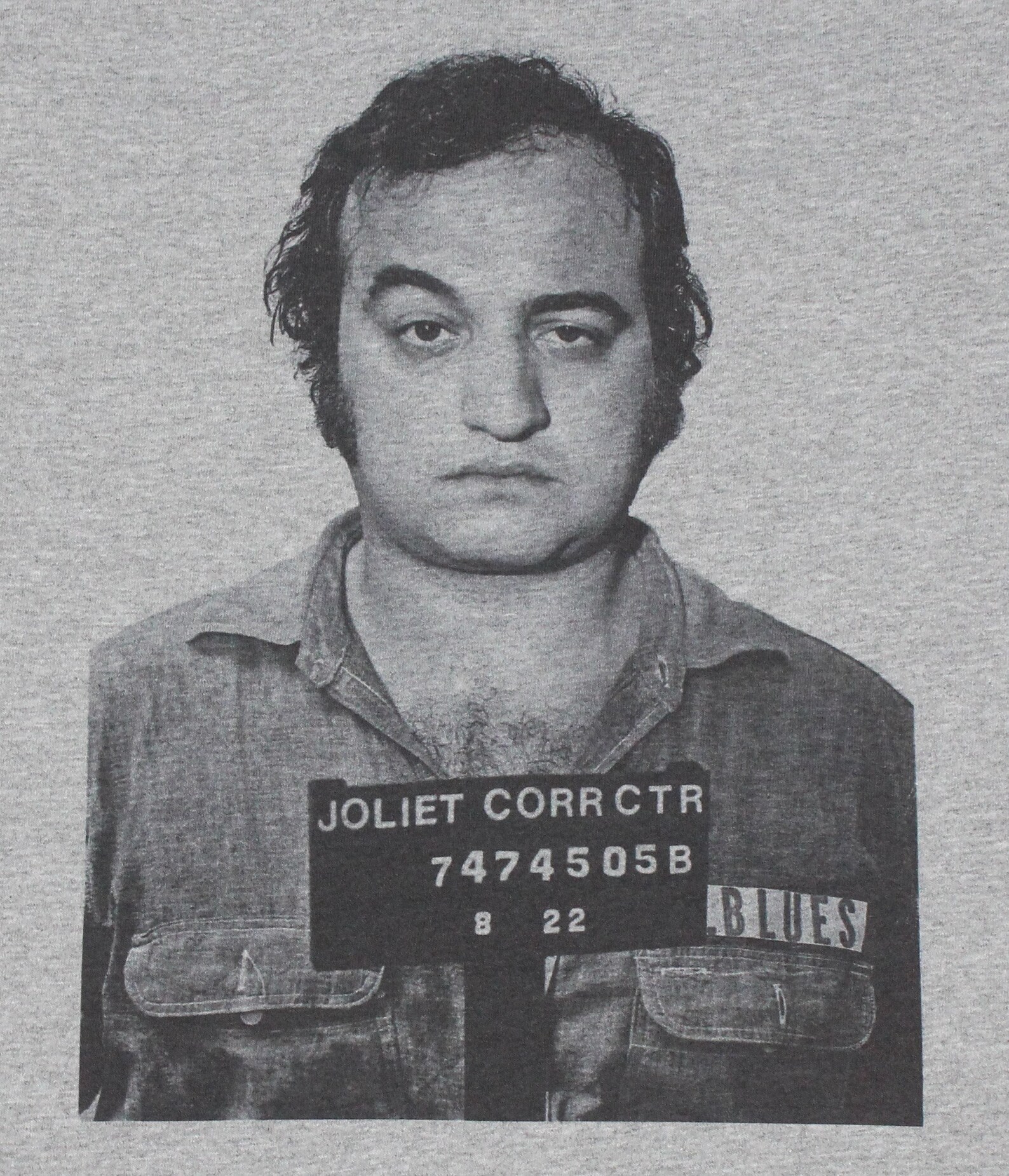 The Blues Brothers John Belushi Mugshot Grey T-shirt Sizes Available S ...