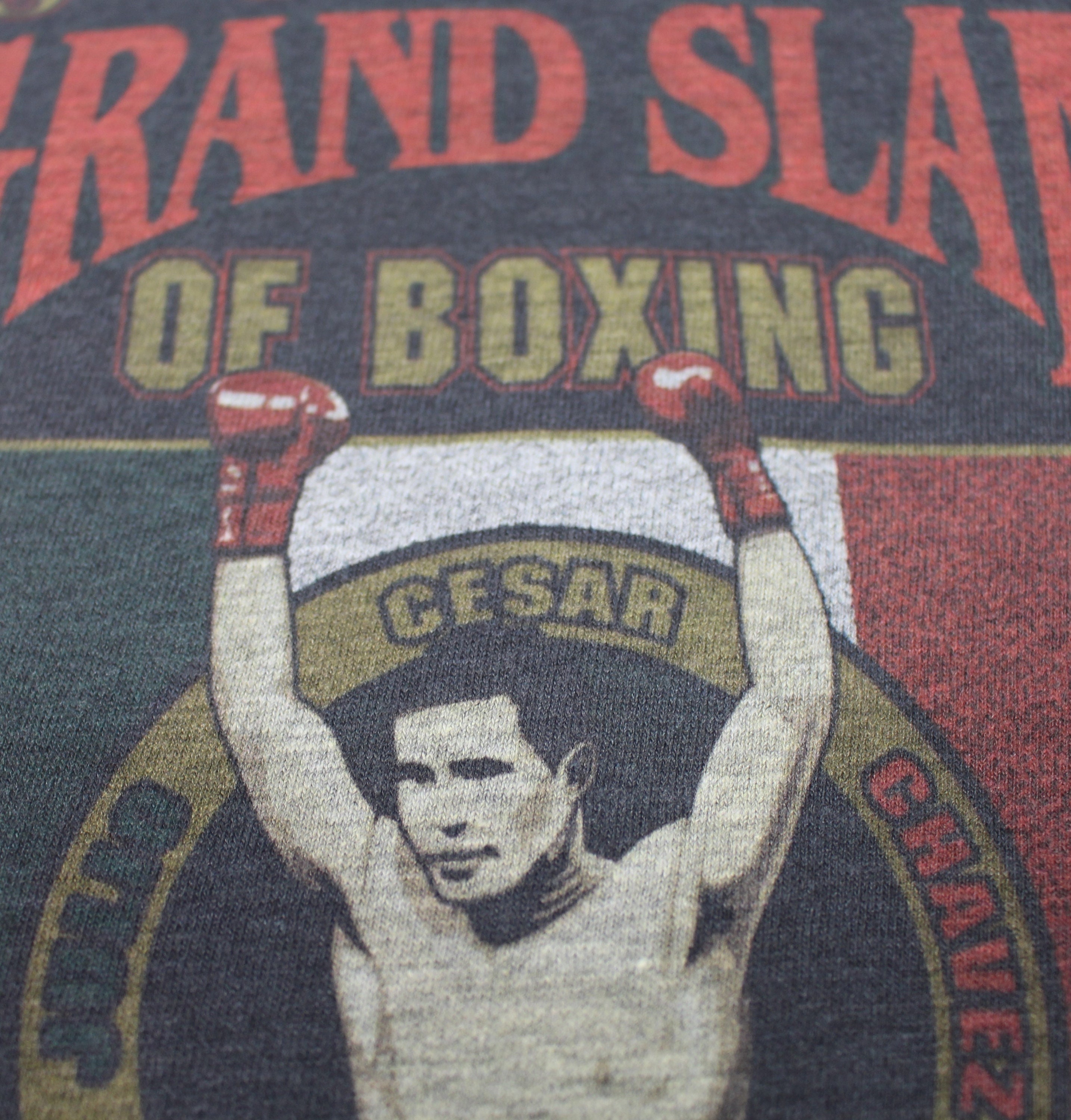 Julio Cesar Chavez Vs Frankie Randall Fight Poster Grey T-shirt Sizes ...