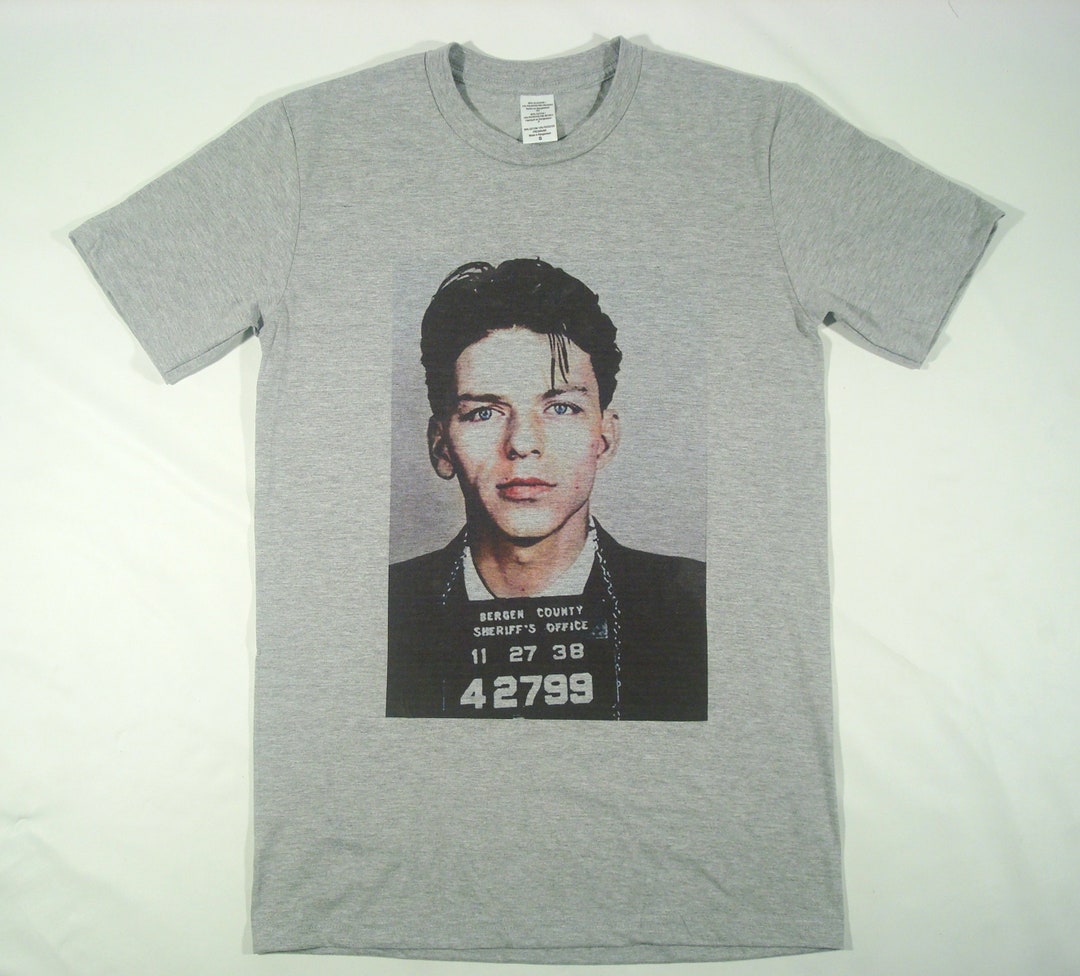 Frank Sinatra Mugshot Grey T-shirt Sizes Available S-3XL - Etsy