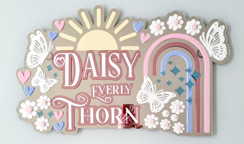 Boho Name Sign - Custom Name Sign - Personalised Name Sign - Name ...