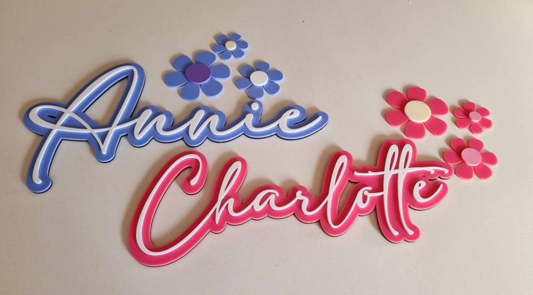 Acrylic Name custom Name Sign girls Personalised Name - Etsy