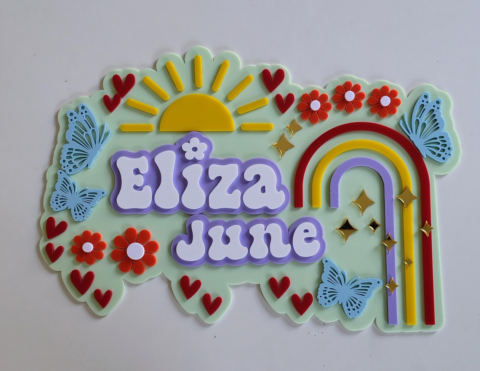 Boho Name Sign - Custom Name Sign - Personalised Name Sign - Name ...