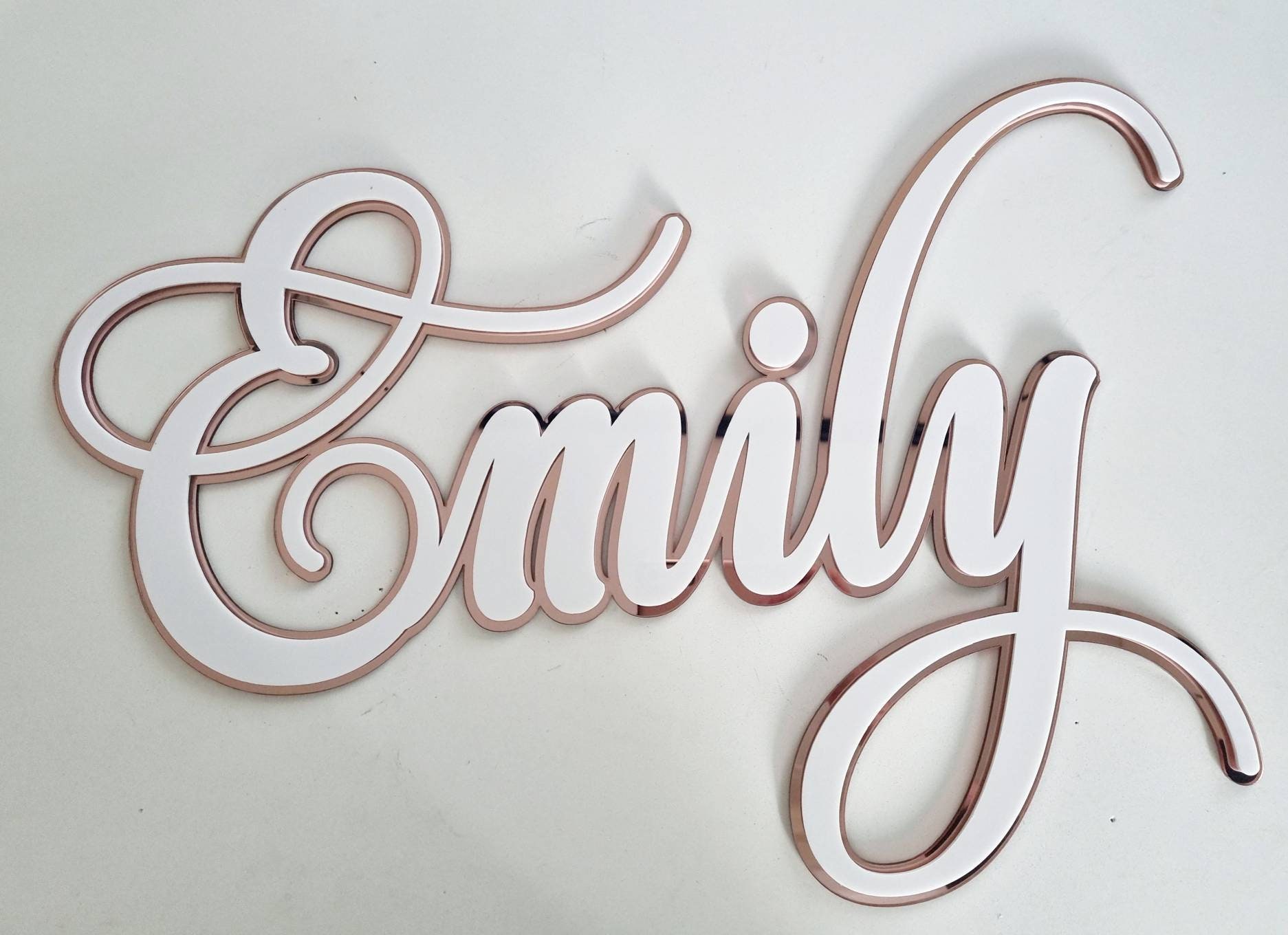 Custom Name Sign girls Personalised Name Gold Mirror Rose - Etsy Australia