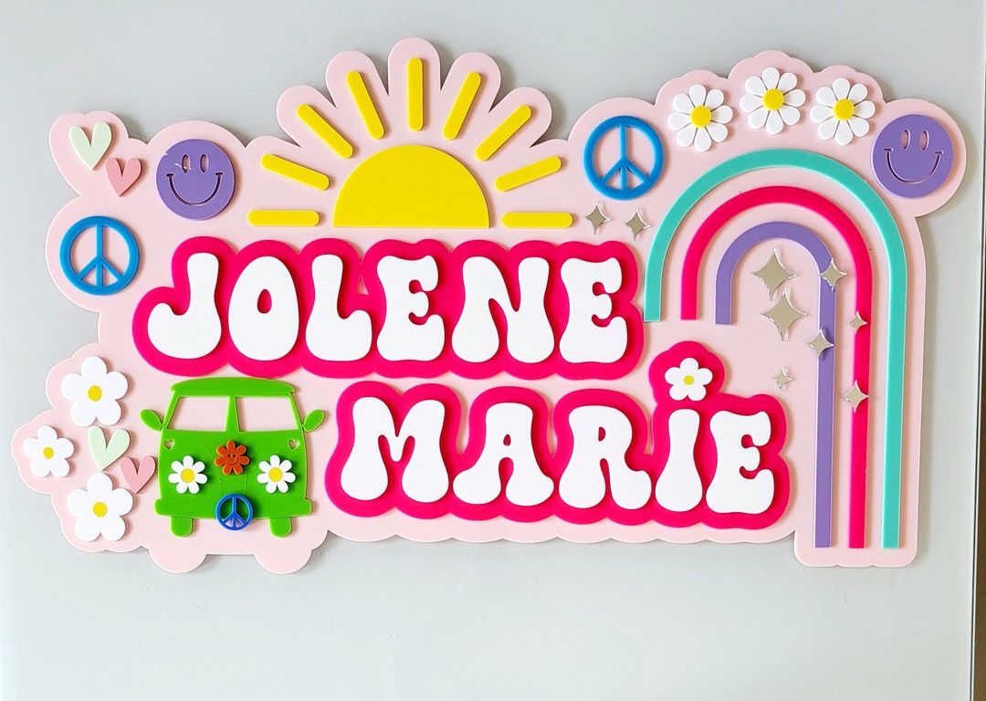 Boho Name Sign Custom Name Sign Personalised Name Sign Name Plaque ...