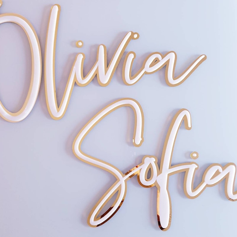 Gold Name Sign - Etsy