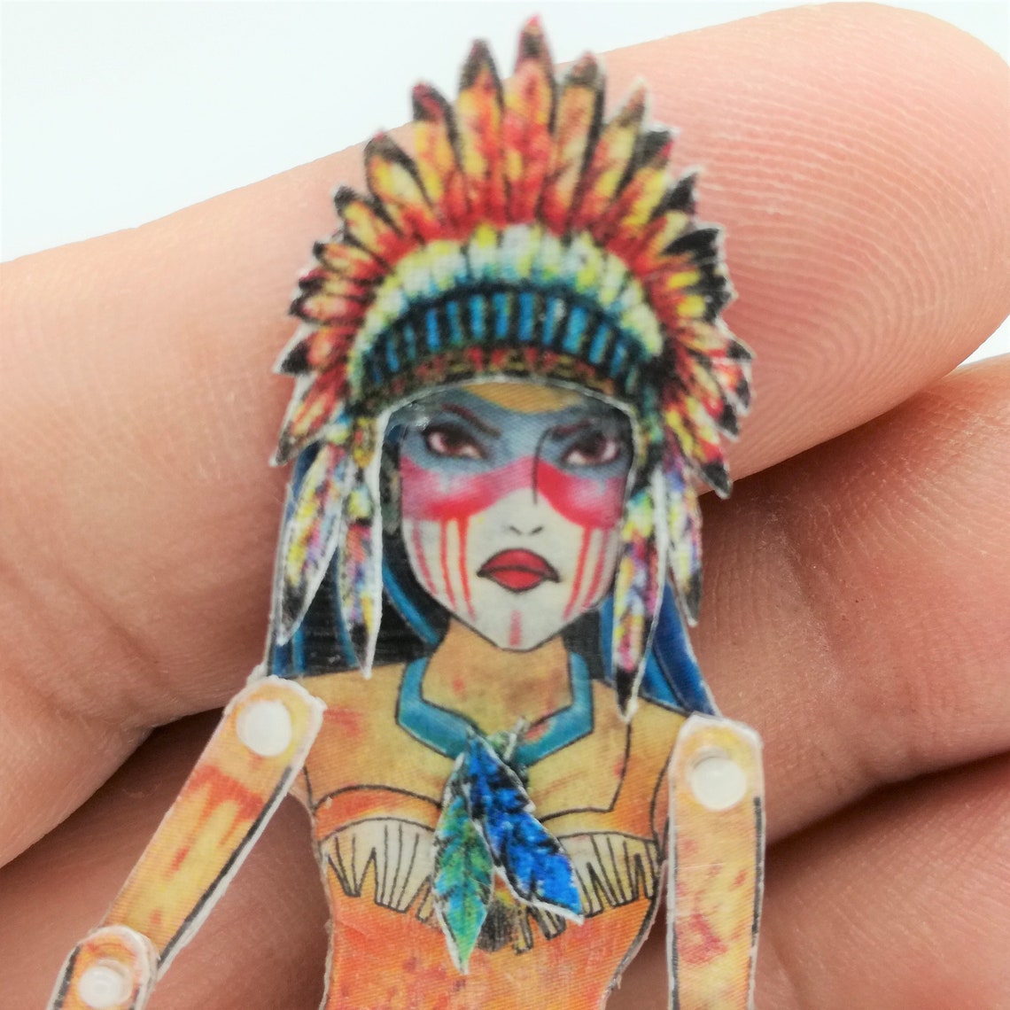 Halloween Spooky Doll Pocahontas Horror is a Articulate Paper - Etsy