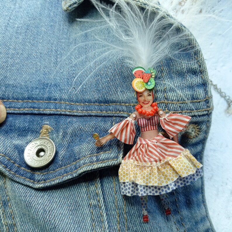 Carmen Miranda Doll is Articulated-a Paper Puppet. Fun Doll - Etsy