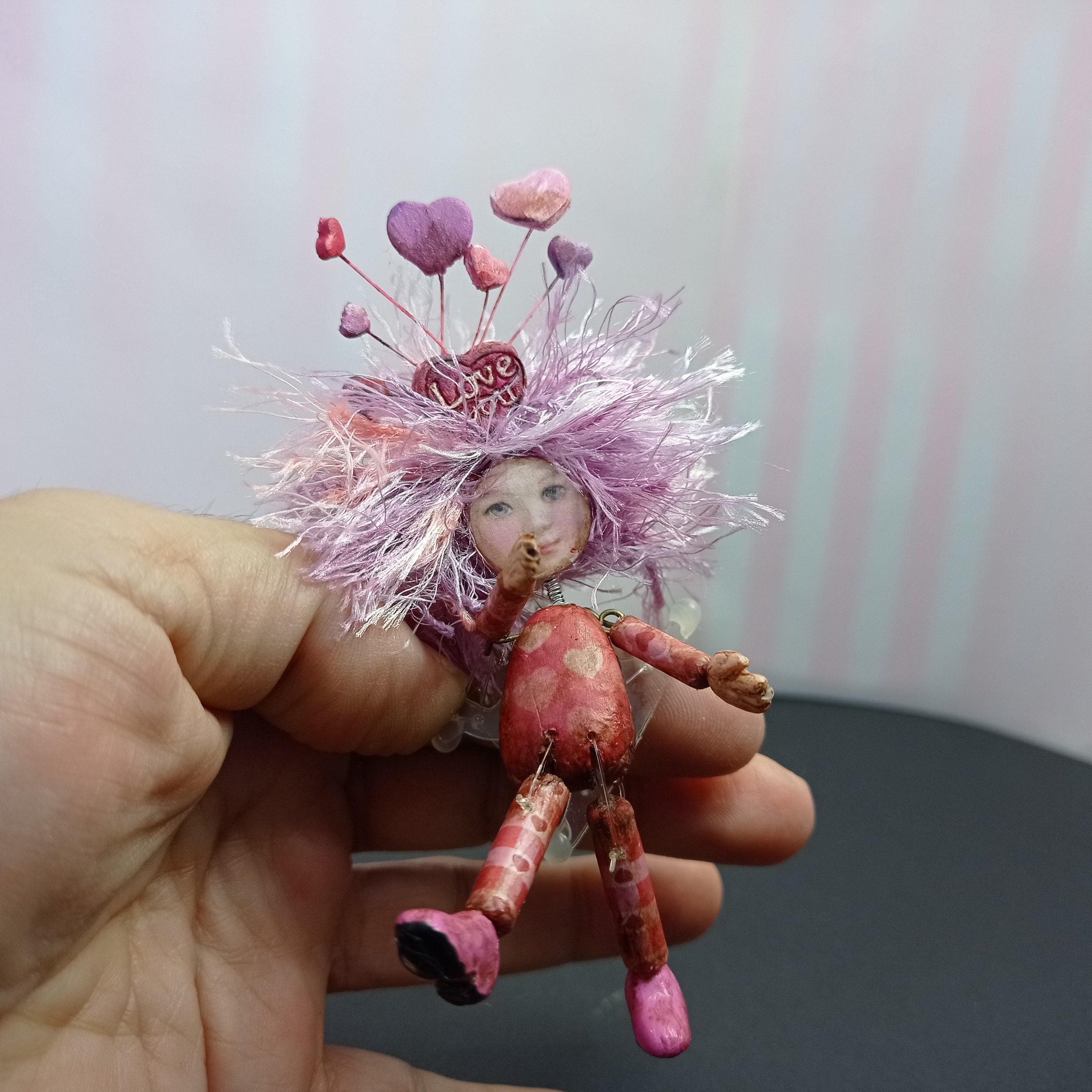 Lovely doll Marionette with wireless mechanism. A hand puppet that you ...