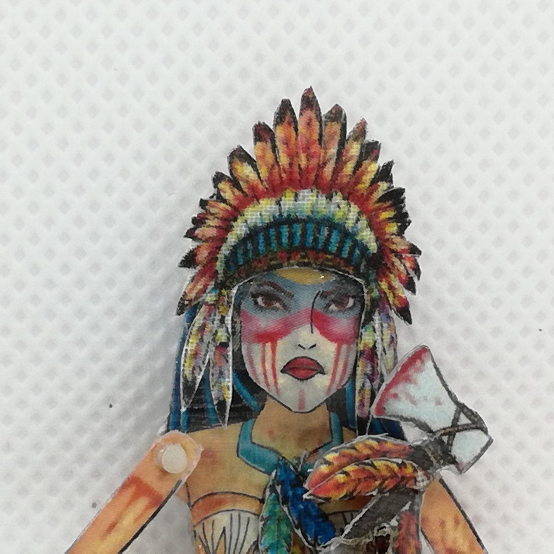 Halloween Spooky Doll, Pocahontas Horror is a Articulate Paper Doll and ...