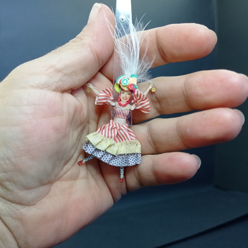 Carmen Miranda Doll is Articulated-a Paper Puppet. Fun Doll - Etsy