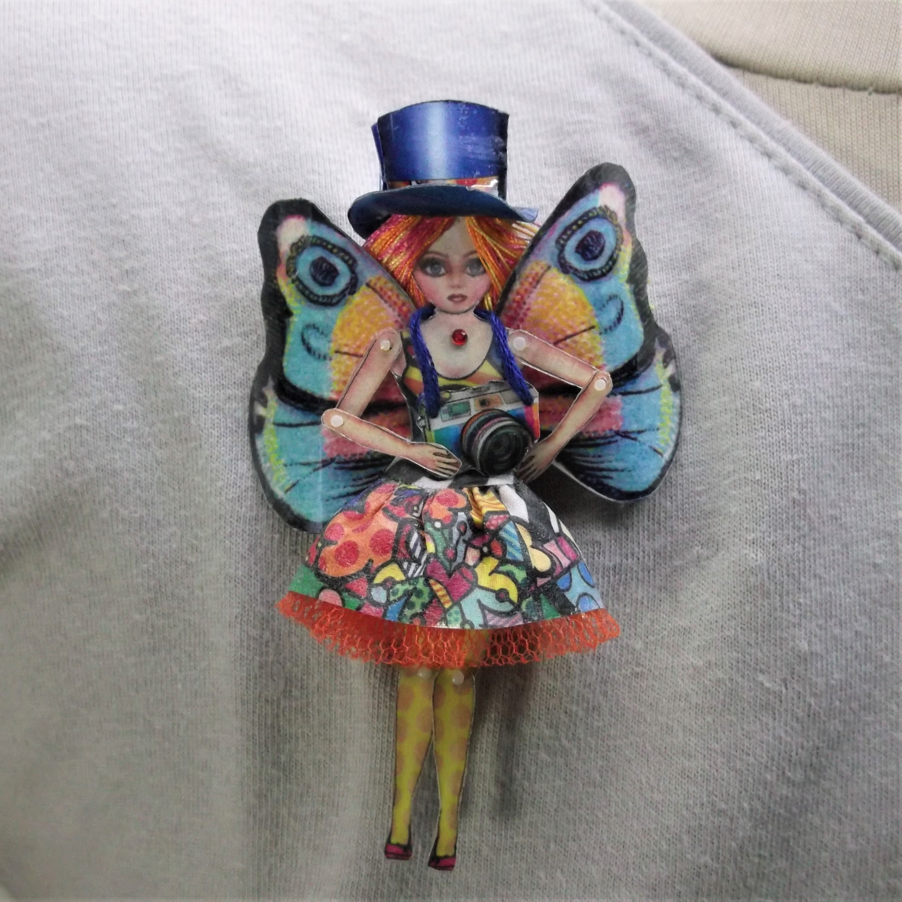 Doll Fairy/butterfly With Camera is a Jewelry Puppet. This - Etsy
