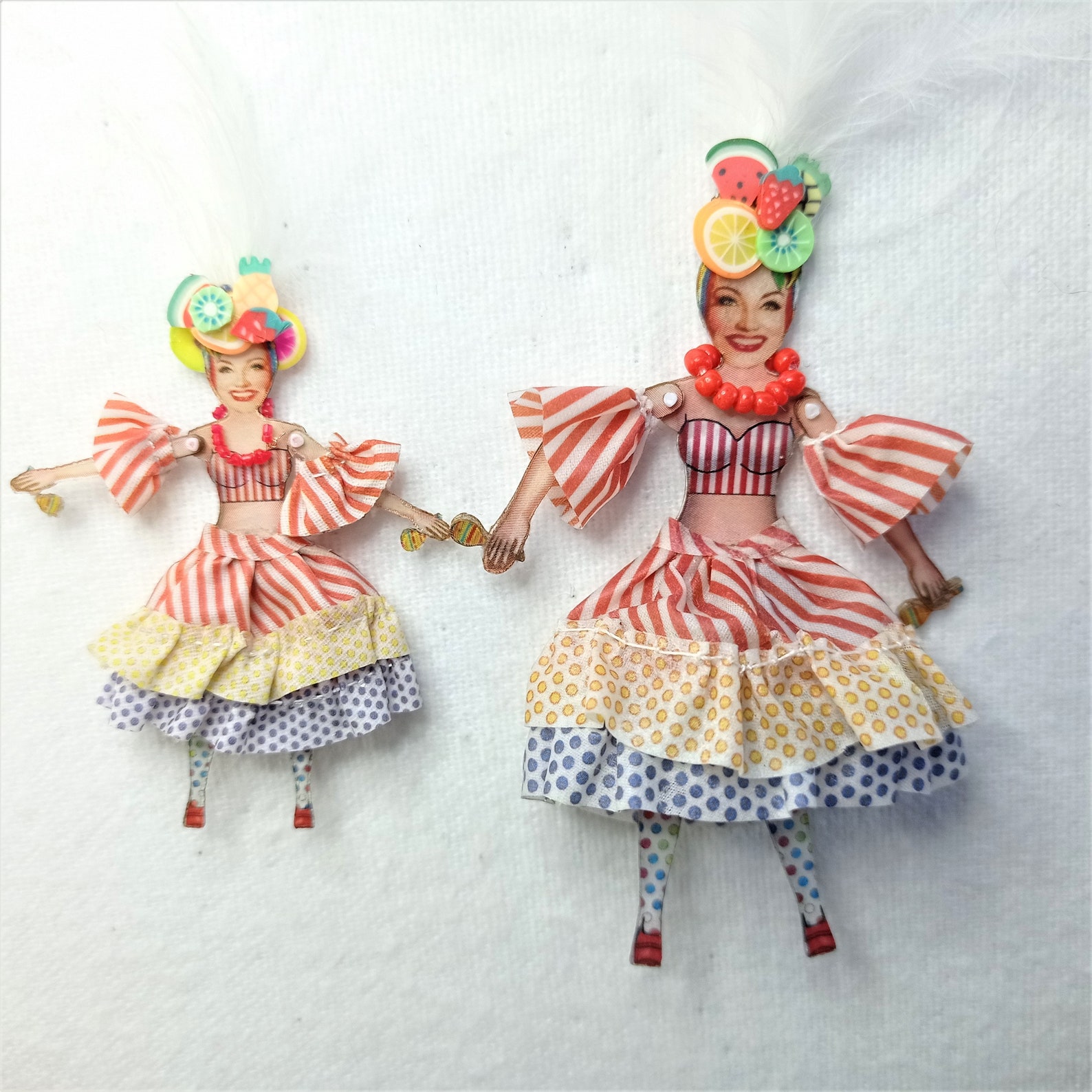 Carmen Miranda Doll is Articulated-a Paper Puppet. Fun Doll, Art Doll ...