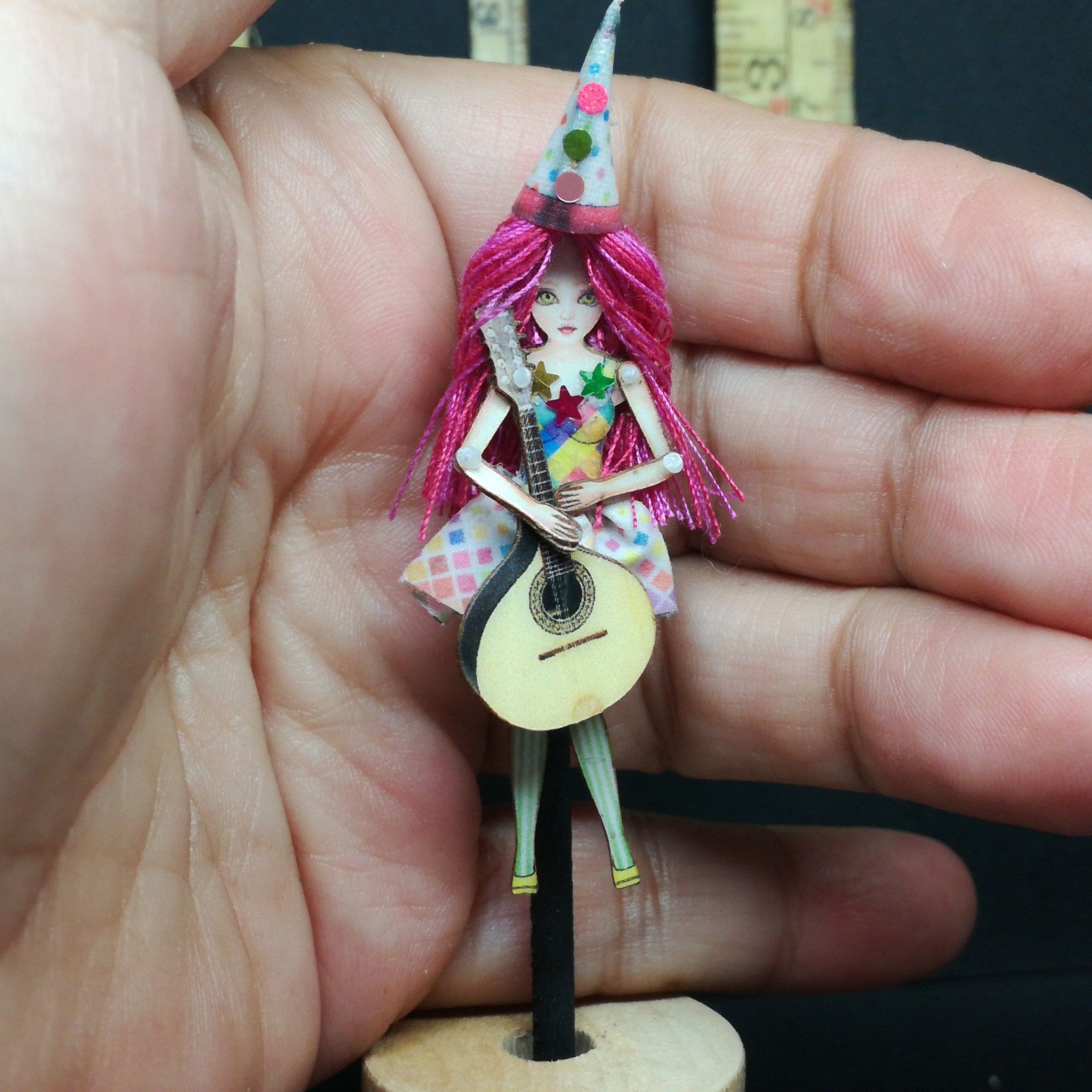 Colombian, Pierrot or Harlequin Doll is Articulated Like a Paper Puppet ...