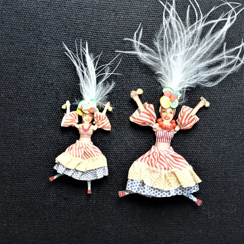 Carmen Miranda Doll is Articulated-a Paper Puppet. Fun Doll, Art Doll ...