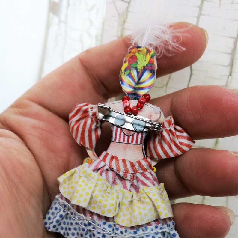 Carmen Miranda Doll is Articulated-a Paper Puppet. Fun Doll | Etsy