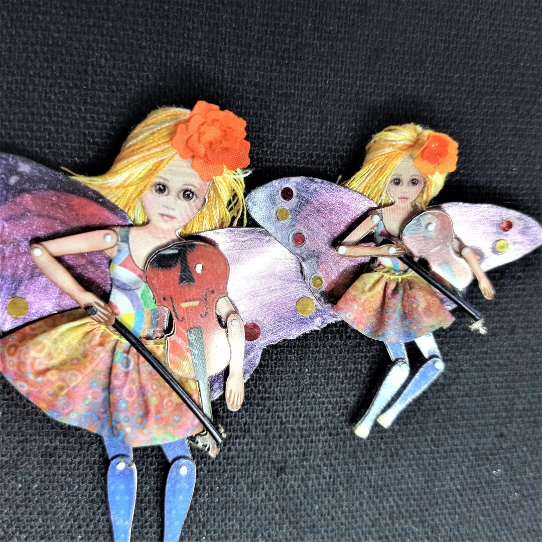 Fairy/butterfly Doll is Articulated Like a Paper Puppet. Doll Play ...