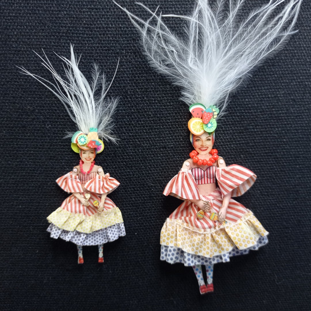 Carmen Miranda Doll is Articulated-a Paper Puppet. Fun Doll, Art Doll ...