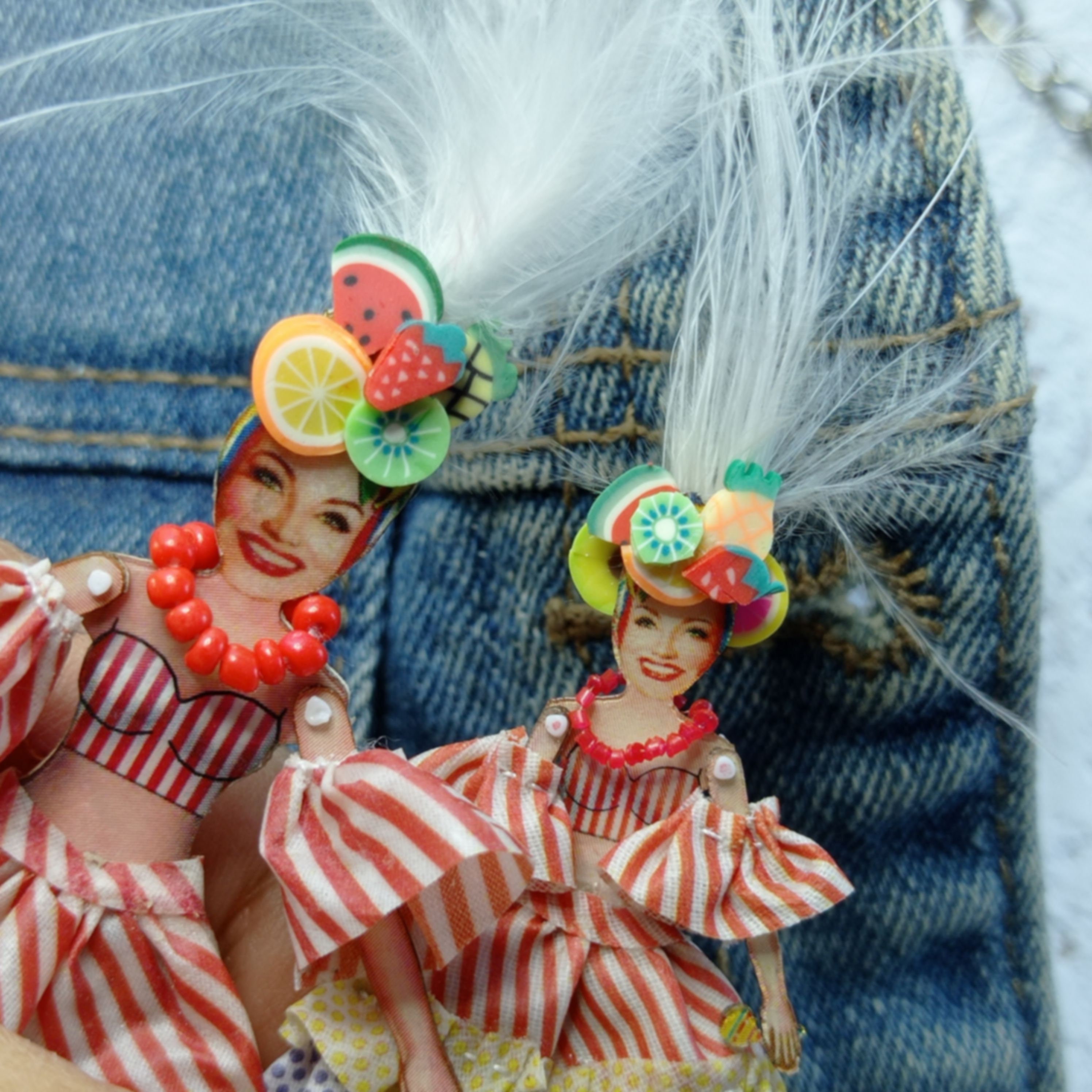 Carmen Miranda Doll is Articulated-a Paper Puppet. Fun Doll, Art Doll ...