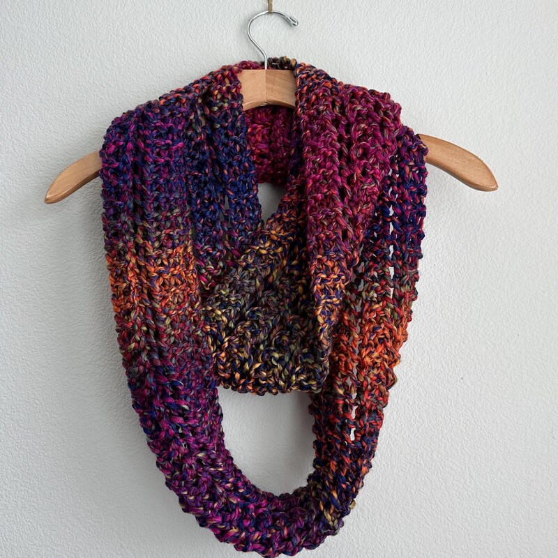 Magenta & Blue Scarf - Etsy