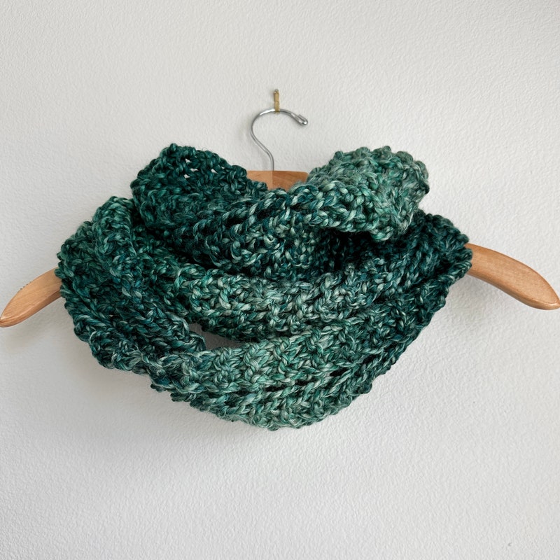 Green Infinity Scarf - Etsy