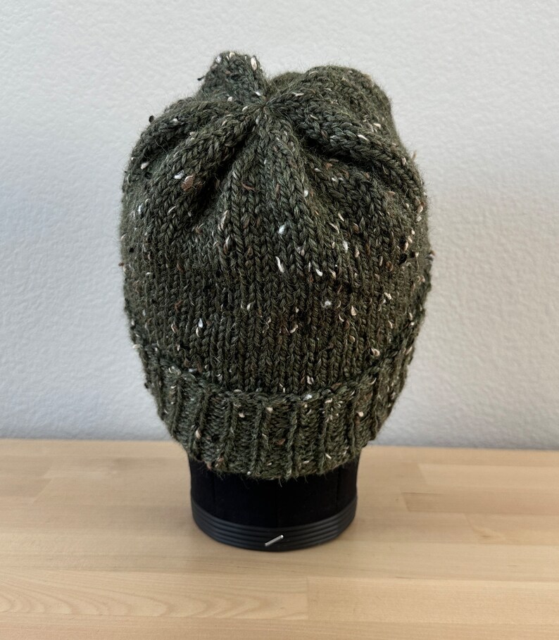 2 in 1 Slouchy AND Fitted Handmade Hand Knit Winter Hat Soft Cozy ...