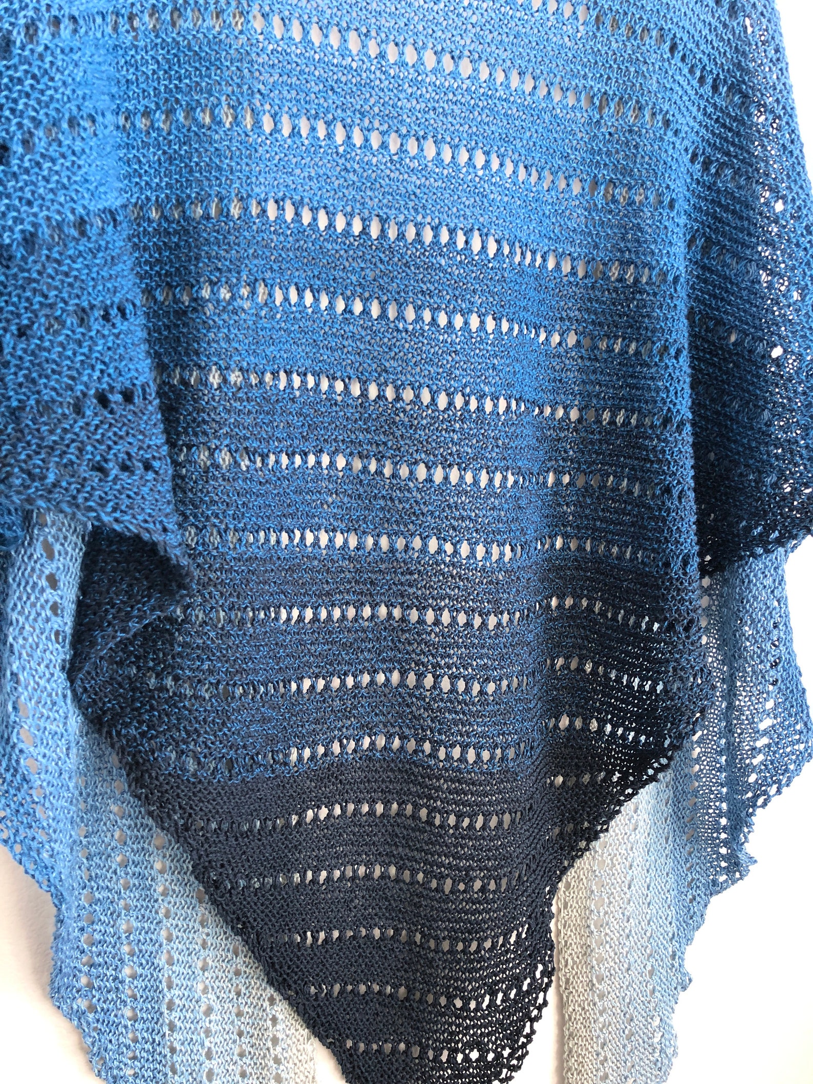 Handmade Extra Large Light Weight Shawl Wrap Lace Shawl Blue - Etsy
