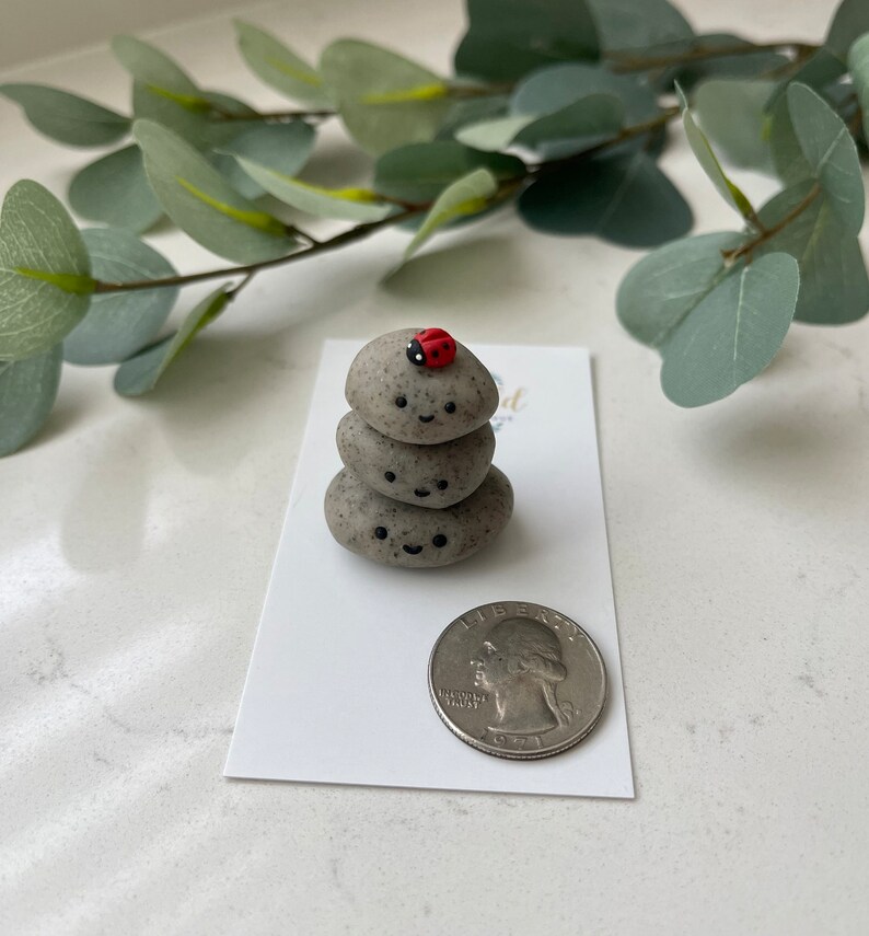 Kawaii Cute Rock Buddy Figurine - Etsy