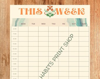 WEEKLY PLANNER PNG - Etsy