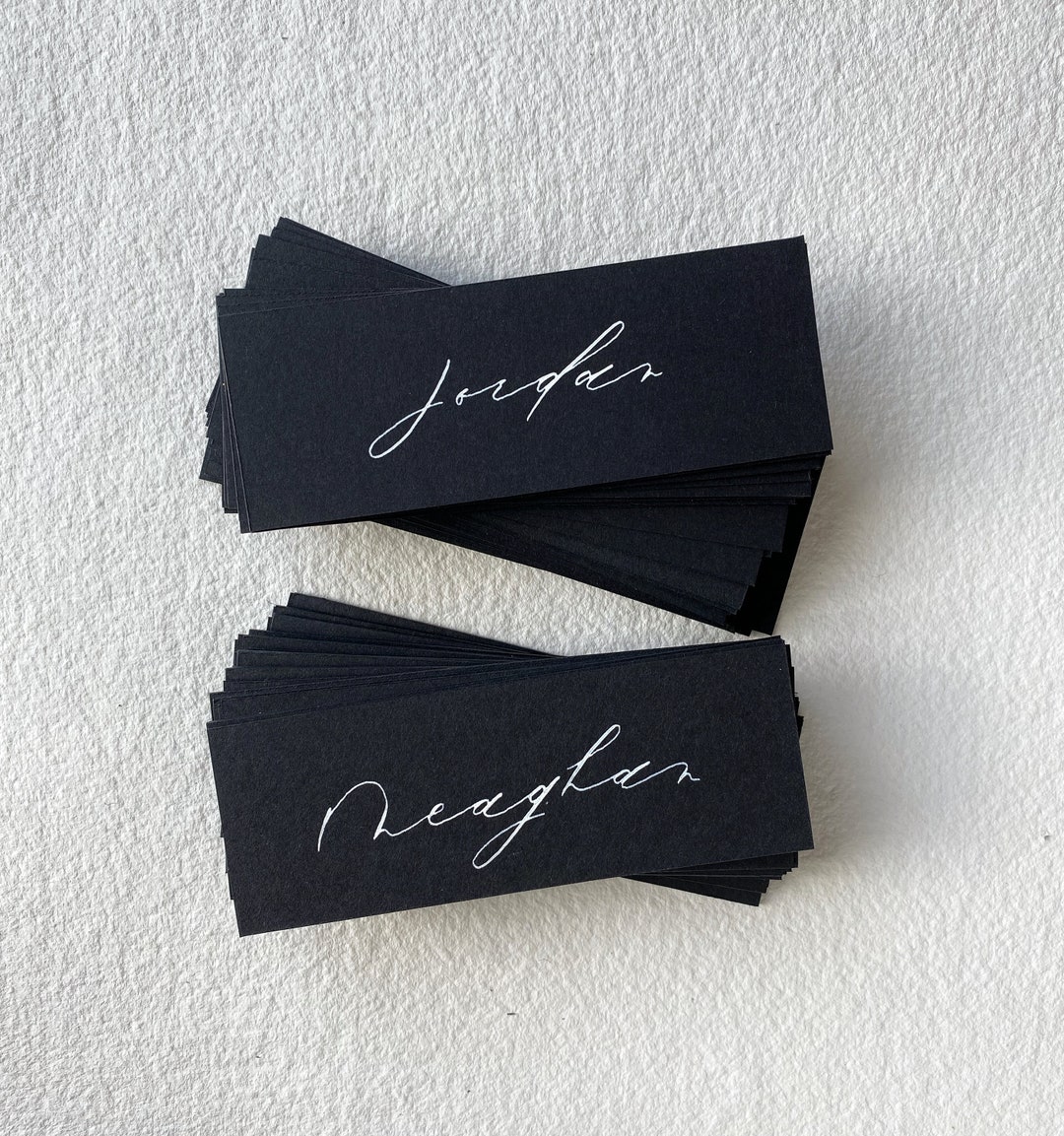 Midnight Black Place Cards - Etsy Österreich