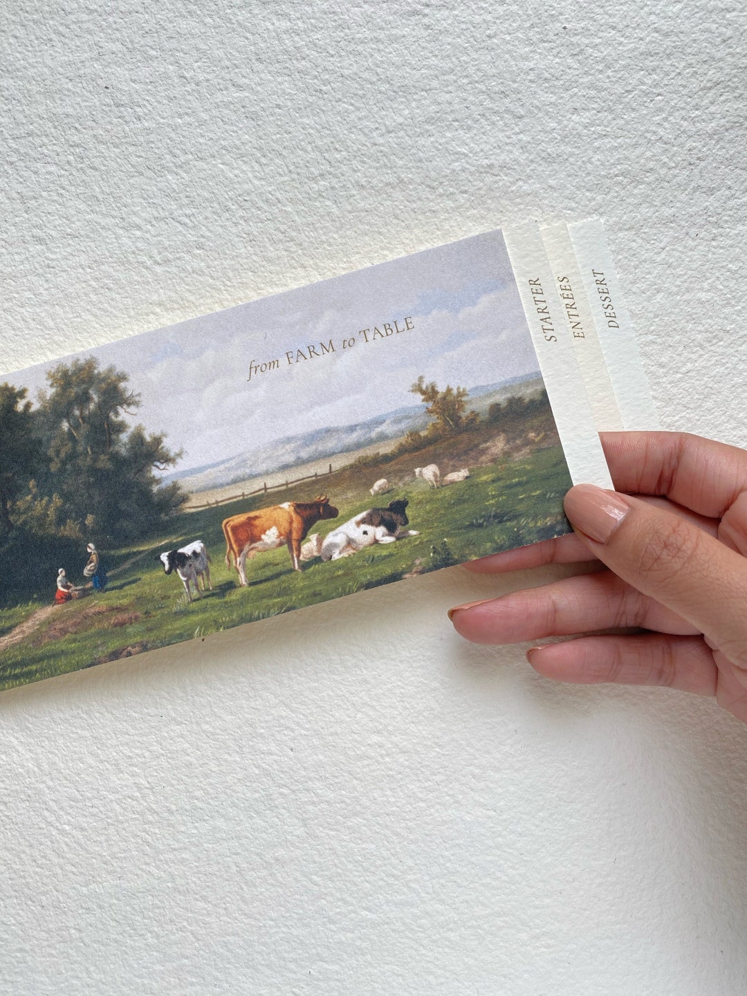 Farm to Table Menu Booklet - Semi Custom - Etsy