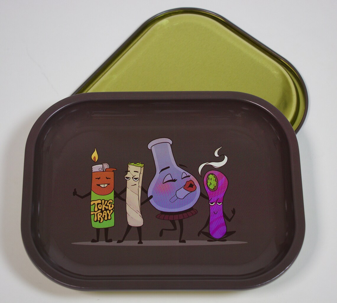 Smoke Squad Metal Rolling Tray Small & Large Available - Etsy