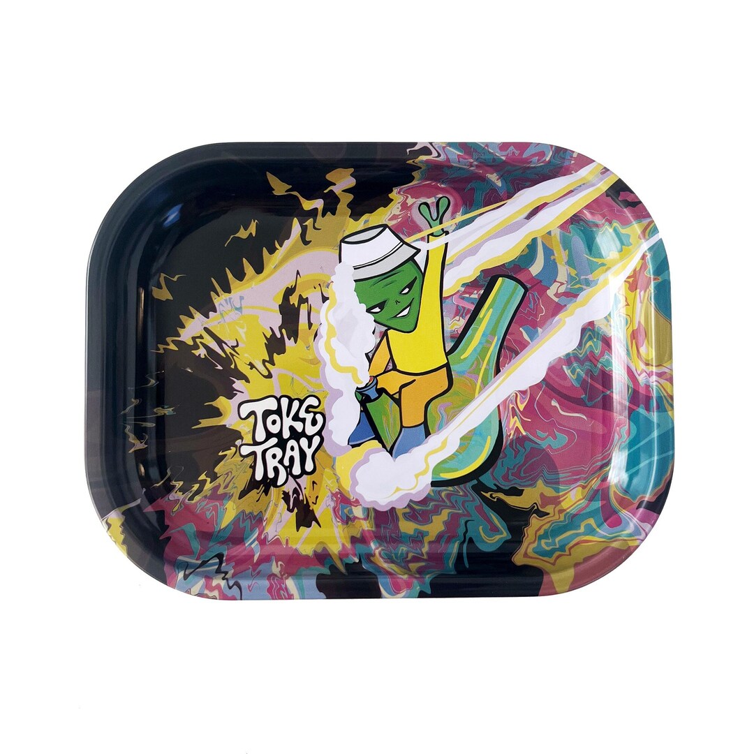 Trippy Alien Cute Metal Rolling Tray Small 7 X 5.5 - Etsy