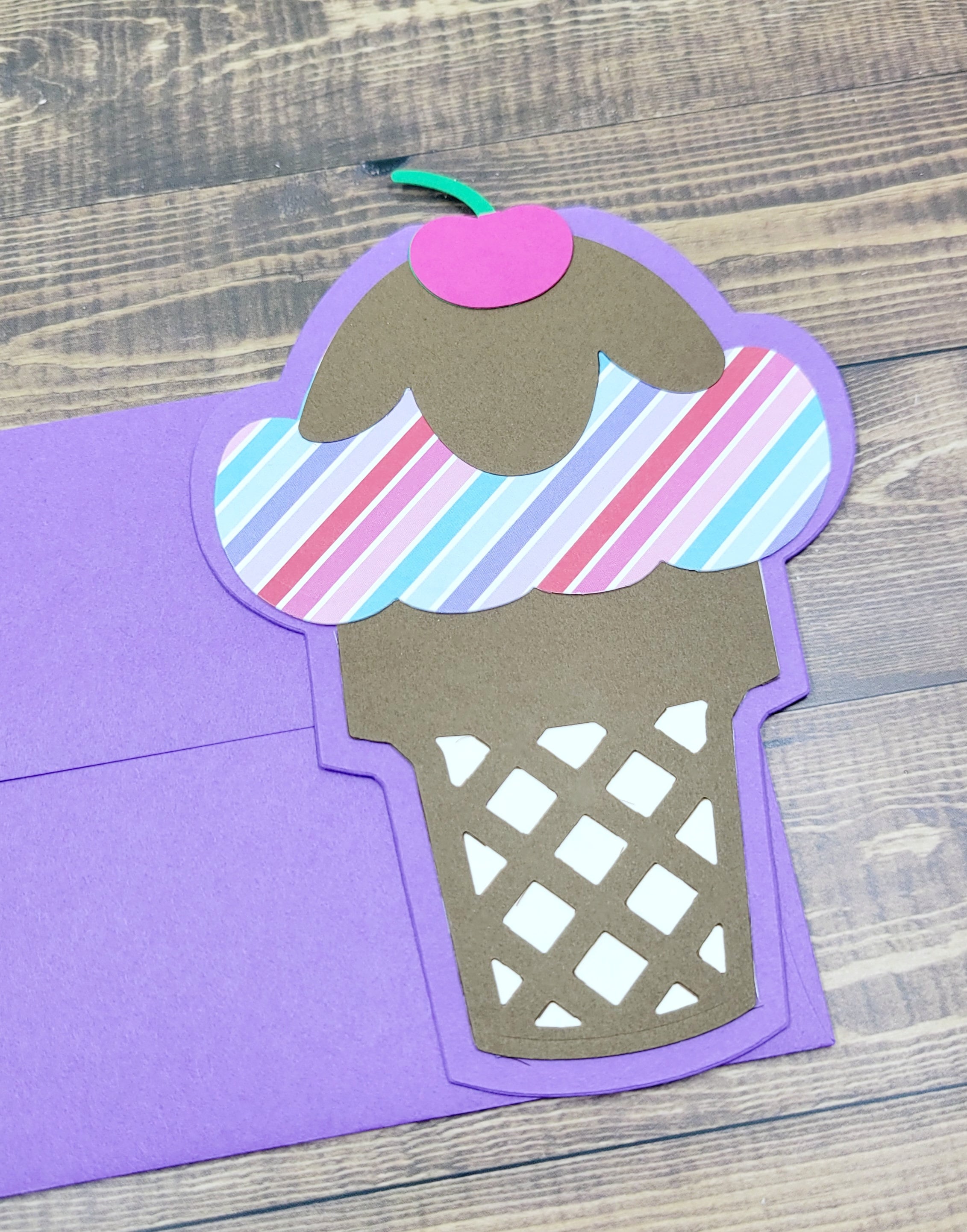 Purple Birthday Card Handmade Birthday Card Daughter Birthday - Etsy