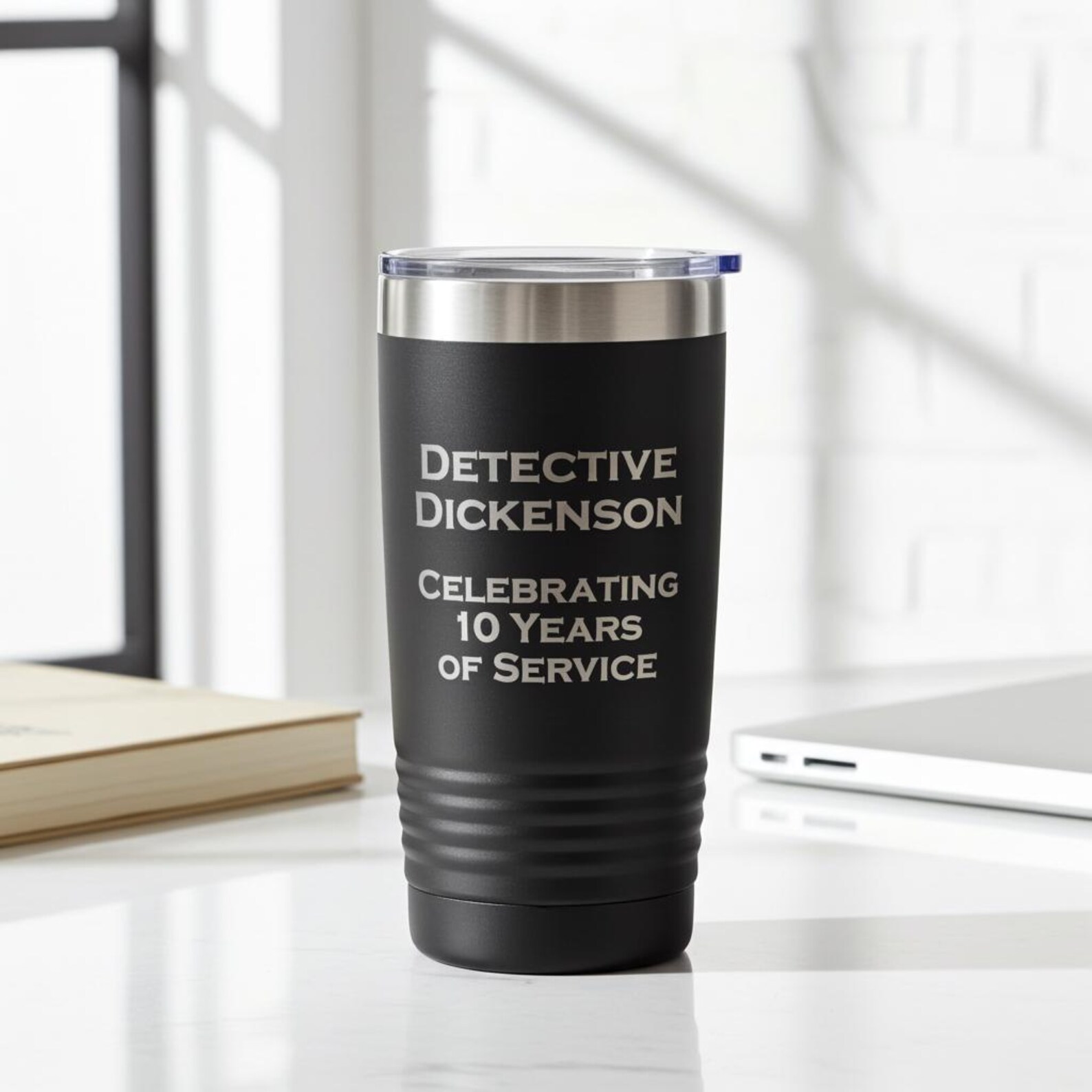 Personalized Police Officer Badge Tumbler - Custom Engraved 20oz ...