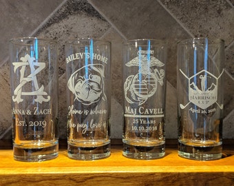 Monogram Highball Glass - Etsy