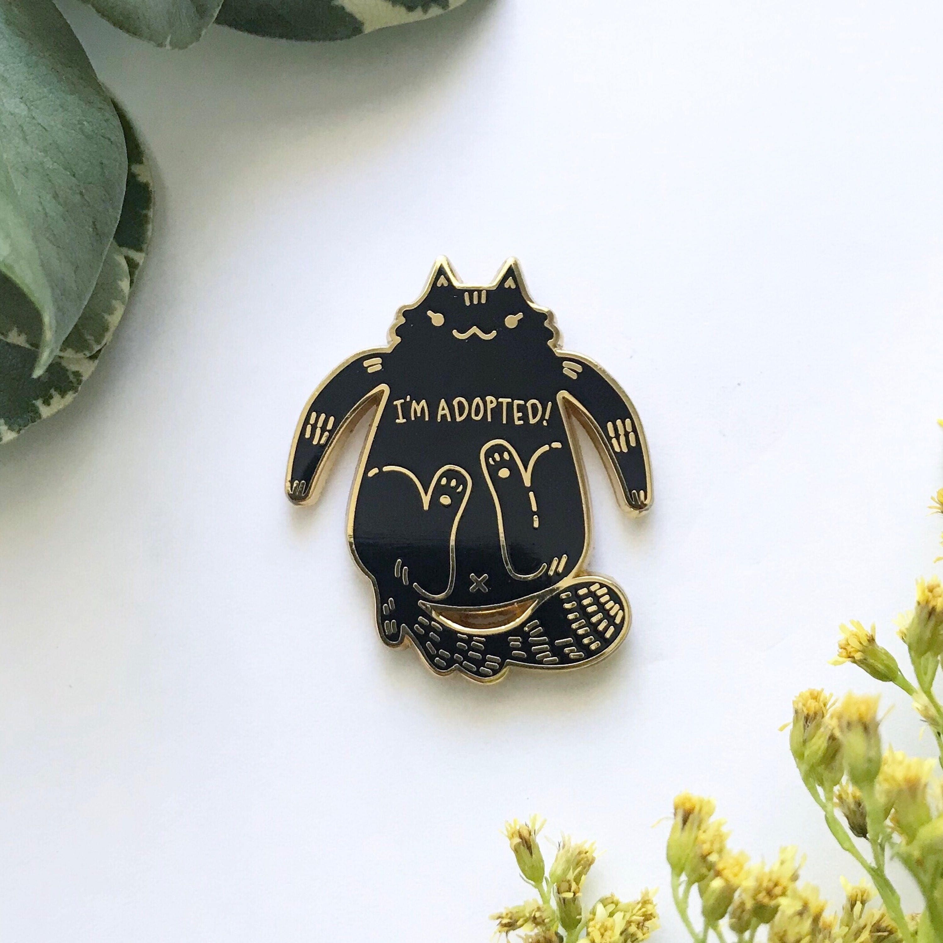 Black Cat Enamel Pin / Pocket Pin / Lapel Pin - Etsy