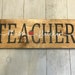 Teacher Sign, Classroom Decor, Teacher Appreciation Gift, Teacher Name ...