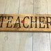 Teacher Sign Classroom Decor Teacher Appreciation Gift | Etsy