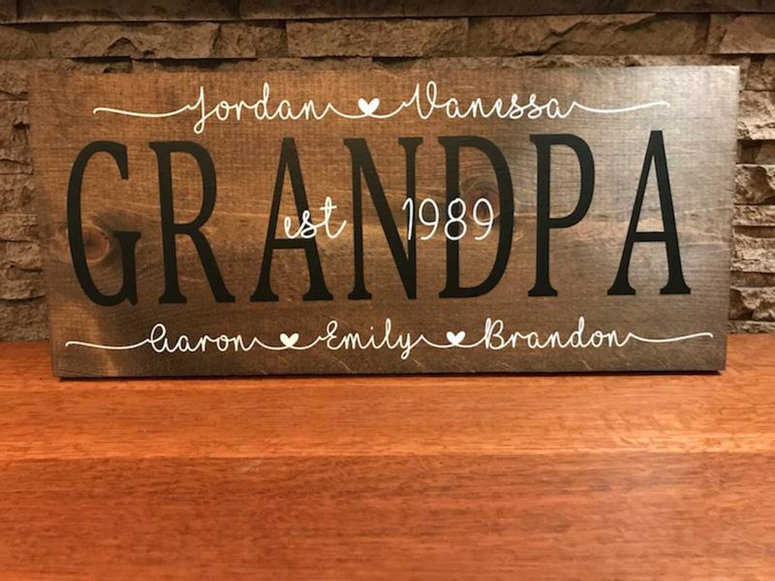 Grandma Gift | Personalized Family Sign | Personalized Wooden Sign ...
