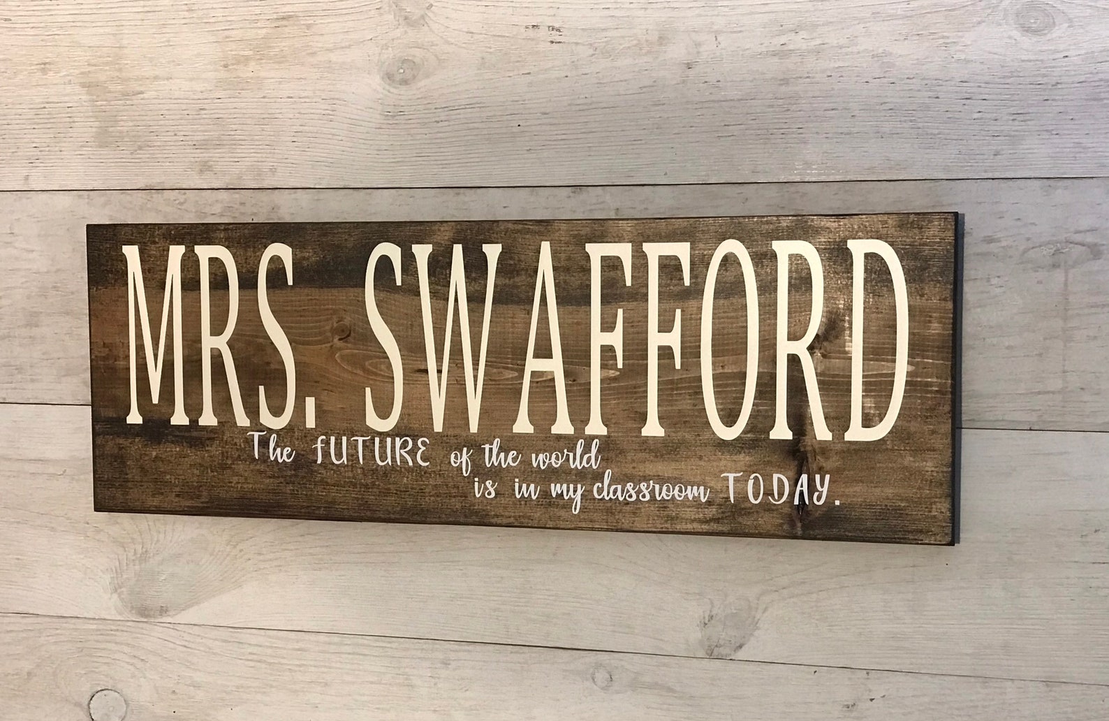 Teacher Personalized Sign Teacher Sign Classroom Sign | Etsy