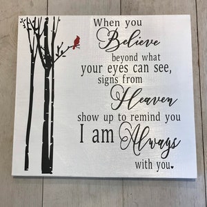 Memorial Sign, in Memory of Sign, Remembrance Sign, Faith Sign, Loved ...