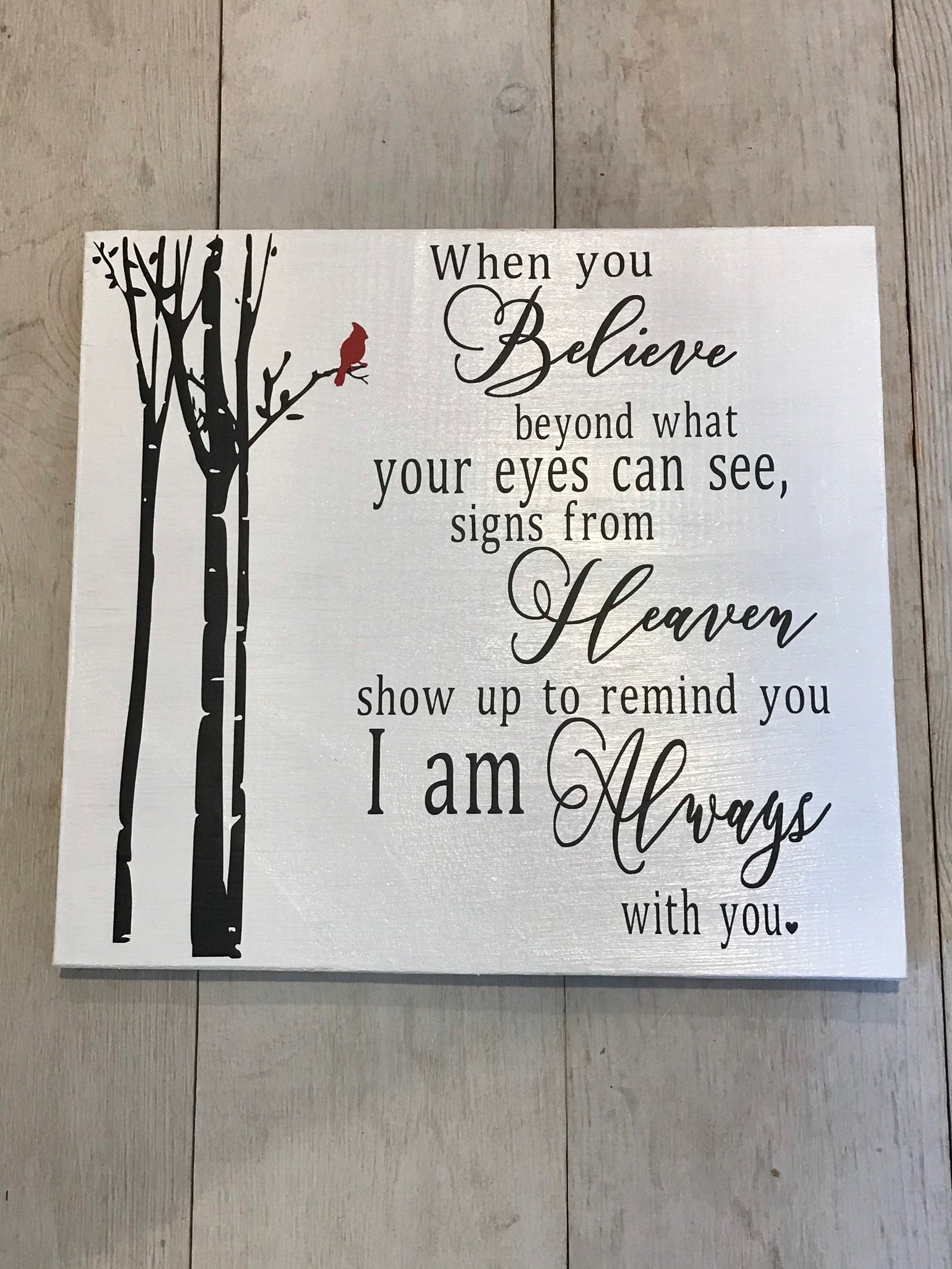 Memorial Sign In Memory of Sign Remembrance Sign Faith | Etsy